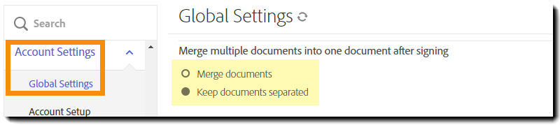 Merge multiple documents into one document after signing